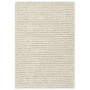 SAFAVIEH Natura Collection 2' x 3' Ivory NAT620A Handmade Premium Wool Accent Rug