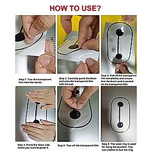 VR Stickers 12 Pcs, Headset Sticker, Baymax for Oculus Quest 2, Decals Sticker Skin MetaQuest Headset, PC Gaming Virtual Reality Protective Accessory 2, Black