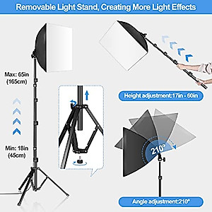 EMART Softbox Lighting Kit - 85W LED & Remote Control