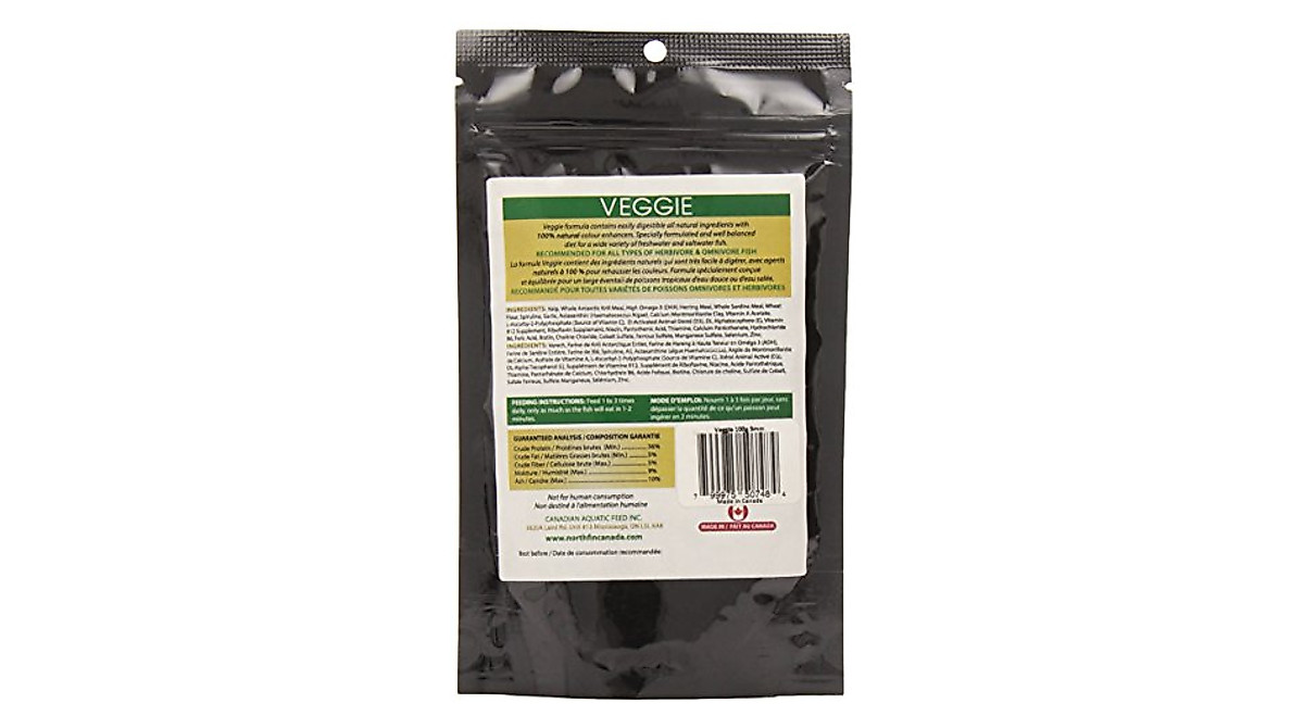 Northfin Veggie Formula Fish Food - Supports Healthy, Vibrant Fish