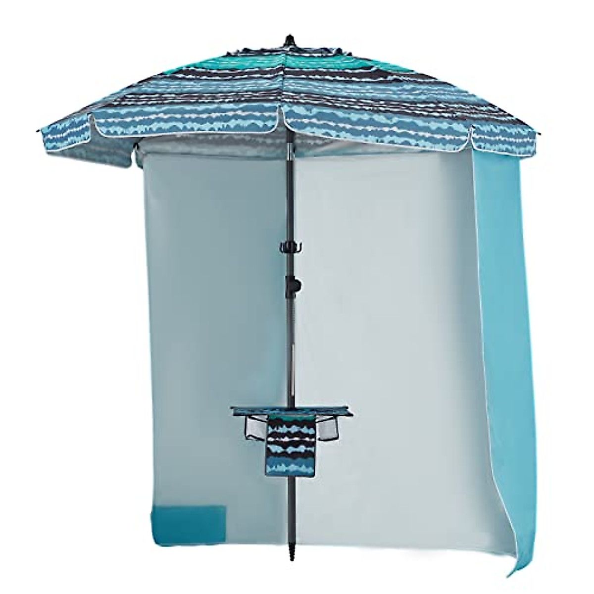 BondFree Beach Umbrellas for Sand Heavy Duty Wind, Portable Sun Shade Umbrella,7FT/8.5FT Sun Umbrella Beach, UPF 50+ PU Coating Beach Umbrella with Carry Bag