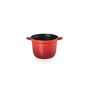 Le Creuset Enameled Cast Iron Rice Pot with Lid & Stoneware Insert, 2.25 qt., Cerise