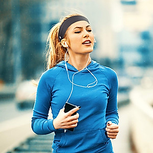 WILLBOND 16 Pieces Elastic Headbands with Button Yoga Sports Headband Sweatband Non Slip Nurse Headbands Multicolored Ear Protection Holder for Men Women Friends (Button Style)