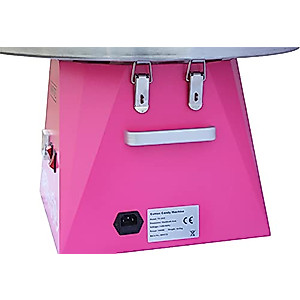 ANFIRE Commercial Electric Cotton Candy Machine Pink Candy Floss Maker for Kits or Party - Includes 10 Cones & Scoop