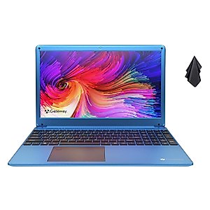 2021 Newest Gateway 15.6" FHD Ultra Slim Laptop, AMD Ryzen 5 3450U (Better Than i7-8565U), 16GB RAM, 256GB SSD, THX Audio, Fingerprint Scanner, Webcam, HDMI, WiFi, Windows 10 Home, Blue+Oydisen Cloth