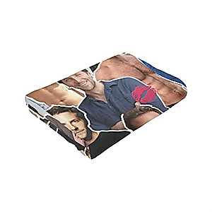 Blanket Bradley Cooper Soft and Comfortable Warm Fleece Blanket for Sofa,Office Bed car Camp Couch Cozy Plush Throw Blankets Beach Blankets