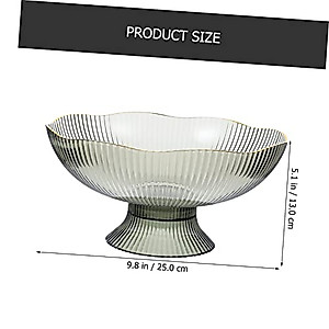Hoement Stewed Fruit Bowl trifle bowl plastic serving platter fruit serving tray footed fruit tray footed serving tray dessert dish fruit container tea cup drain tray food the pet pylon