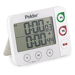 Polder TMR-993-90 Dual Timer, White