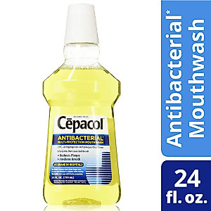Cepacol Antibacterial Mouthwash, Gold, 48oz (2X24oz)