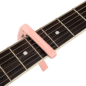 Eujgoov Guitar Capo, ABS Shell 6-String Guitar Clamp with Spring for Acoustic and Electric Guitars (Light)