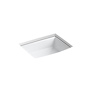 KOHLER K-2355-0 Archer Under-Mount Bathroom Sink, White