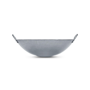 Craft Wok Big 16 Inch Heavy Canton Style Hand Hammered Carbon Steel Wok (Round Bottom) / 731W87