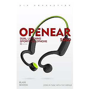 Pinetree Open Ear Headphones, Wireless Bone Conduction Headphones Bluetooth Headphones, Bluetooth 5.0 Headset with Mic for Working Sport Jogging Running Driving Cycling Hiking Indoor and Outdoor, Grey