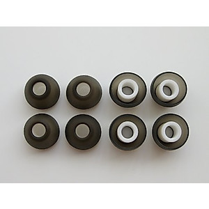 8 Medium (M) Ergonomical Comfort Replacement Set Earbuds Eartips Compatible with Sennheiser IE Series, CX Series, CXC Series, CXL Series, OCX Series, and MM Series In Ear Earphone Headsets