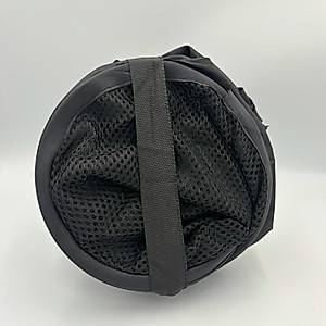 Collapsible Portable Mesh Laundry Storage Hamper - Durable, Foldable Closed Clothes Basket | Pop-up Folding Compact Washing Bag for Girl's Rooms, College Dorms, Cruises, or Travel (1PCS, Black)