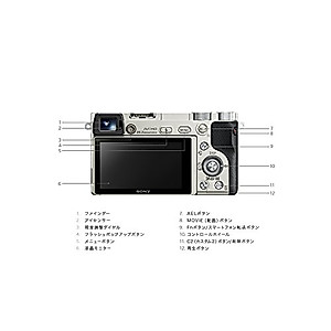 Sony Alpha a6000 Mirrorless Digital Camera - Body only (Silver) - International Version (No Warranty)