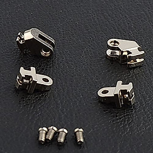 10 Sets of Optical Glasses, High Nickel Glasses Hinge Screws, Plastic Glasses Repair Parts