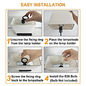 Briever USB Table Lamp, Multi-Functional Bedside Desk Lamp with 2 AC Outlets, 3 USB Charging Ports and Wooden Phone Stands, Modern Nightstand Lamp for Bedroom, Guest Room, Office