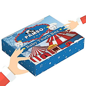 PAMBO Baby Tooth Fairy Box Keepsake For Lost Tooth Boys| Tooth Holder for Kids | Baby Shower & Birthday Gift