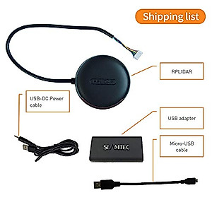 youyeetoo Slamtec RPLIDAR A3 2D 360 Degree 25 Meters scanning Radius & Mute brushless Motor lidar Sensor for Obstacle Avoidance and Navigation of Outdoor AGV Drones