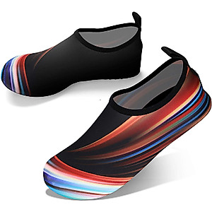 JOTO Water Shoes for Women Men Kids, Barefoot Quick-Dry Aqua Water Socks Slip-on Swim Beach Shoes for Cruise Ship Snorkeling Surfing Kayaking Beach Walking Yoga