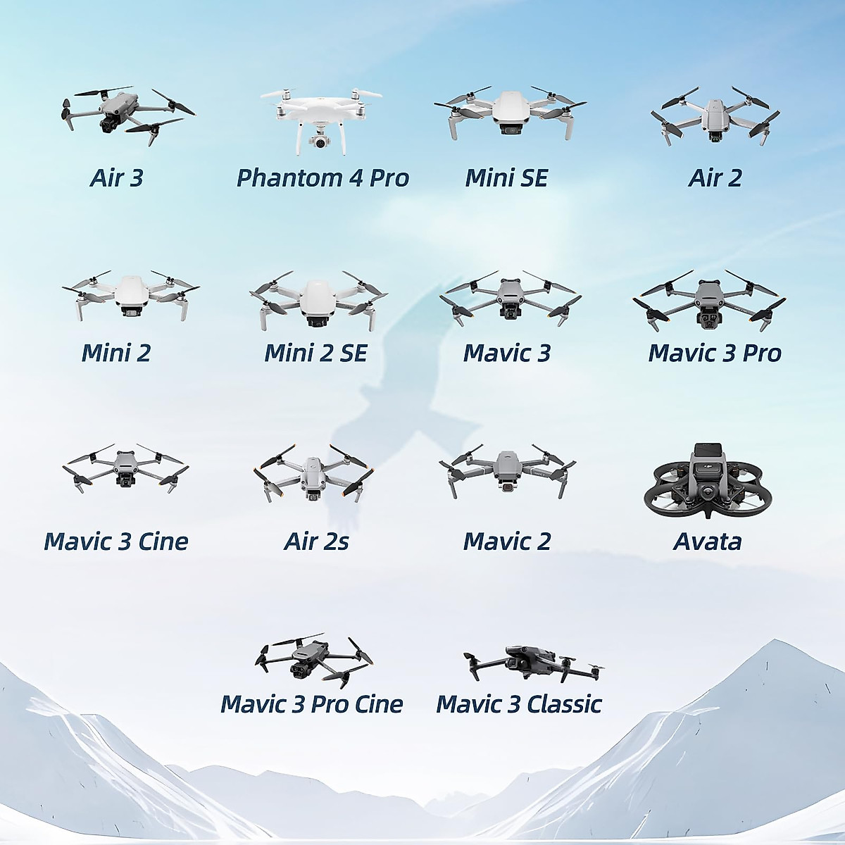DJI Repair Screwdrivers Tool Set for DJI Air 2/2S/3 Mavic 2/Phantom 3 4/4 Pro Mini 2/SE/Spark Avata Drone and Other RC Car Model Quadcopter Boat Home Appliances Repair 12 in 1