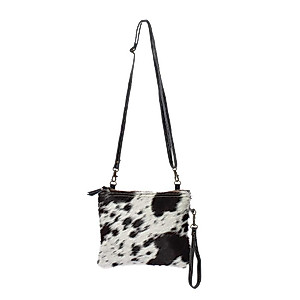 Myra Bag White & Black Cowhide Shade Bag S-1172