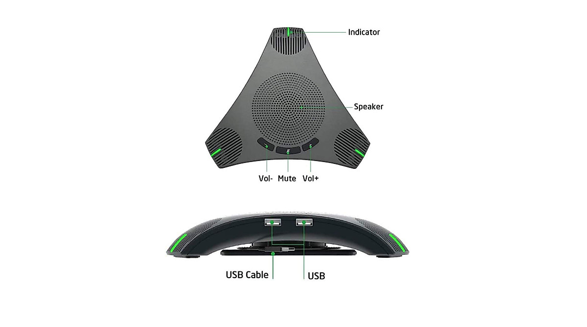Conference Microphone USB Speakerphone for Clear Business Meetings