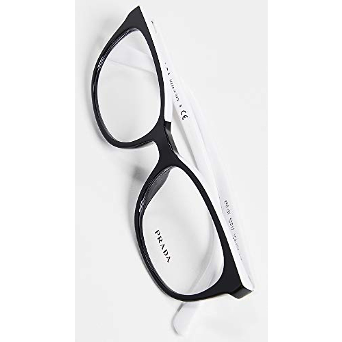 Prada PR 13VV - YC41O1 Eyeglasses Black/white W/Demo Lens 53mm