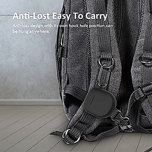 LEFXMOPHY Case for Bose QuietComfort Earbuds II 2022, Silicone Cover Protective Skin Sleeve (Black)