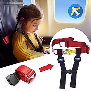 Improved! Child Airplane Safety Travel Harness: Toddler Airplane Travel Essentials. Eliminates The Need for a Car Seat on a Plane - Airplane Travel Accessories for Kids
