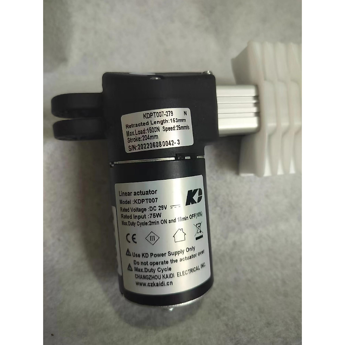 Kroshine Power Recliner Motor Replacement with Cord Model KDPT007-279 Linear Actuator for Sofa Lift Chair Couch Massage Seat Bed, Aluminum