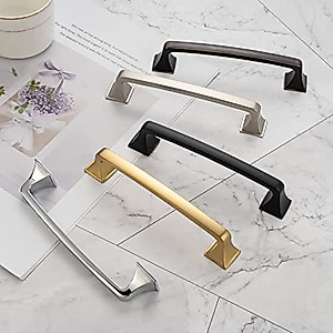 KOOFIZO 20-Pack Big Square Foot Cabinet Arch Pull - Oil Rubbed Bronze Furniture Handle, 3 Inch/76mm Screw Spacing for Kitchen Cupboard Door, Bedroom Dresser Drawer, Bathroom Wardrobe Hardware