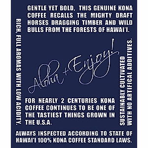 Farm-fresh: 100% Kona Coffee - Medium Roast - Compatible with K-Cup 2.0-10 Single Serve Pods - Blue Horse 100% Kona Coffee Arabica Beans from Hawaii