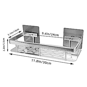Shower Shelf Adhesive, No Drilling Bathroom Kitchen Storage Shelf Shower Caddy