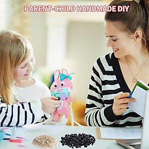 200 pcs 6-12 mm Plastic Safety Eyes, Black Safety Eyes Doll Making with Washer for Toy Making DIY Crafts