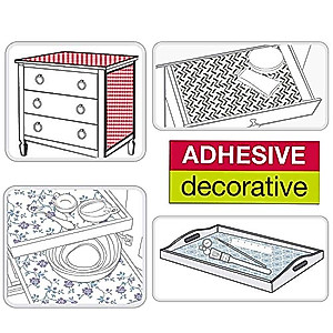 Peel and Stick Wallpaper 17.7 in X 9.8ft Self Adhesive Contact Paper Removable Green Floral Decorative Wall Covering Paper Shelf Drawer Liner Interior Film for Home Decoration and Furniture Renovation