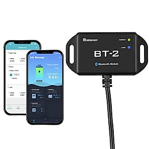 Renogy BT-2 Bluetooth Module RJ45 Communication Port Wirelessly Monitor Real-time Insight Precise Control, Compatible Solar Charge Controllers, Battery Charger, Inverter, BT-2 RS485