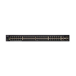 Cisco SG350X-48P Stackable Managed Switch | 48 Gigabit Ethernet (GbE) Ports | 2 x 10G Combo + 2 x SFP+ | 382W PoE | Limited Lifetime Protection (SG350X-48P-K9-NA)