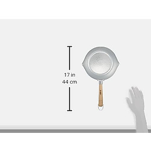 Taniguchi Metal Snow Flat Pot for Gas Fire Only 8.7 inches (22 cm), 1.1 gal (3.1 L), Made in Japan, Lightweight, Simmered Miso Soup, Japanese Artisans