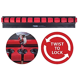 BIG RED MTOLAW12RT Torin Tool Storage Organizer: Magnetic Lock-A-Wrench Rack
