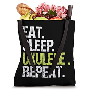 Eat Sleep Ukulele Repeat Music Lover Christmas Gift Tote Bag