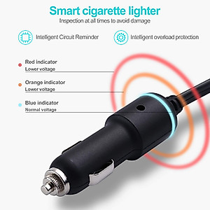 BYGD 300W Power Inverter DC 12V to 110V AC with 2 Charger Outlets and Dual 2.4A USB Ports Car Converter Adapter