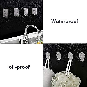 JINSHUNFA Adhesive Hooks, 304 Stainless Steel Towel Hooks Brushed Wall Hooks Sticky Hangers for Keys, Coats, Robe, Bags, Home, Kitchen, Bathroom (Set of 16) Utility Hooks