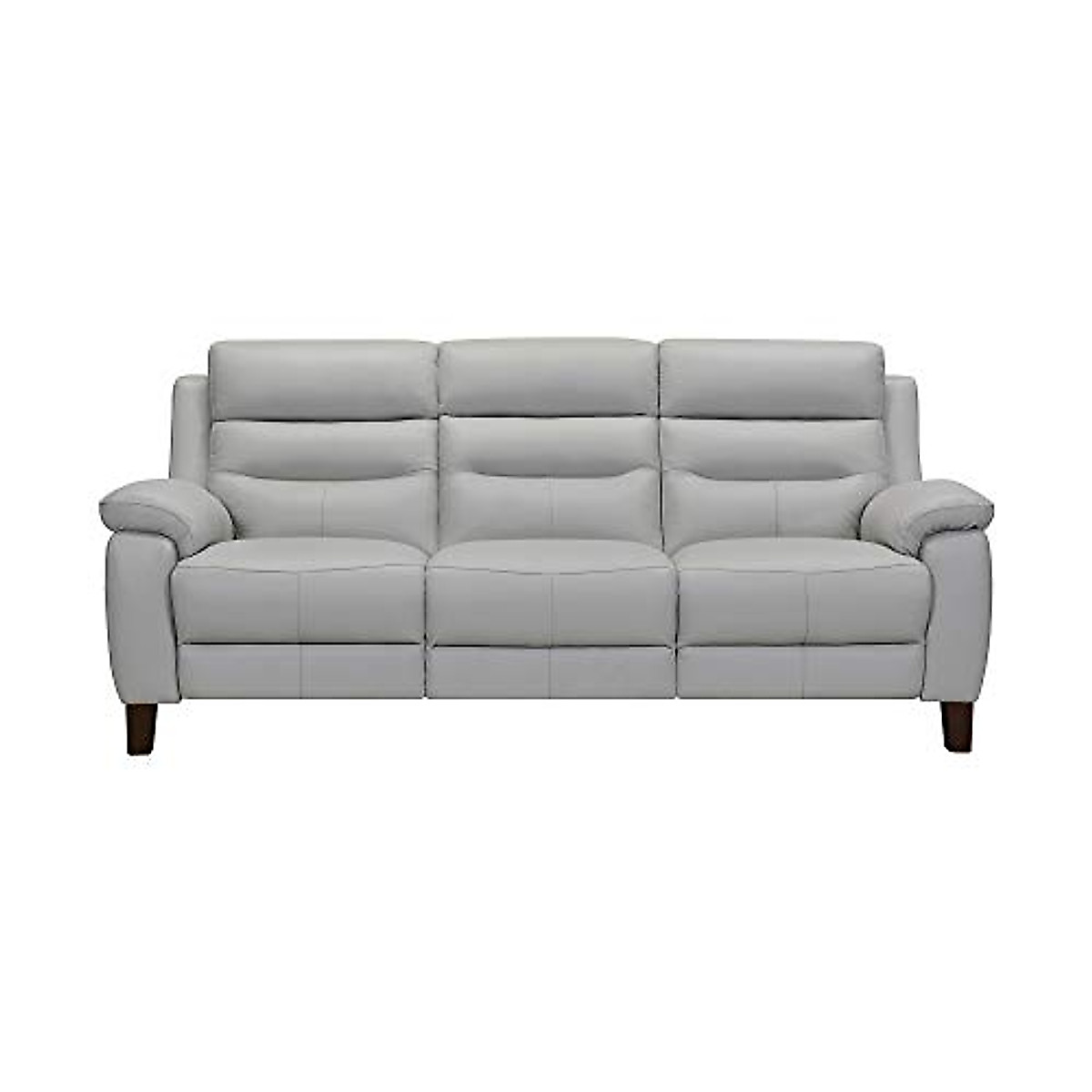 Armen Living Hayward 82" Dove Gray Leather Power Reclining Sofa
