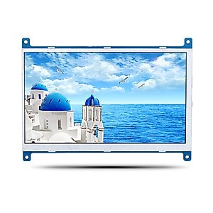 Sutinna LED Backlight 7 Inch Monitor True IPS HD Widescreen Upgraded Game Display No Driver 1024x600 for Raspberry Pi/BB Black