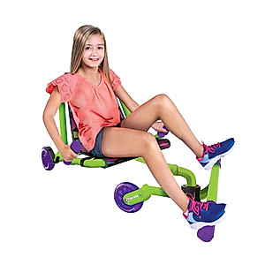 Roller Racer Go Kart, Swing Side-to-Side for Amazing Ride, Powered by Zig-Zag Motion, Rides on Any Hard Surface (Indoors and Outdoors)
