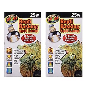 Zoo Med 2 Pack of Repti Basking Spot Lamps, 25 Watt