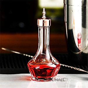Bitters Bottle - Glass with Stainless Steel Dasher Top 50ml Professional Bar Tool for Making Craft Cocktails and the Perfect Whiskey DSBT0001 (Copper)
