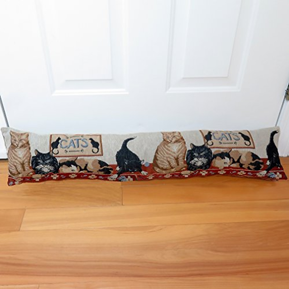 Evelots Cat Door/Window Draft Stopper-Stop Cold Air/Hot Air/Dust/Noise-38 Inches Long